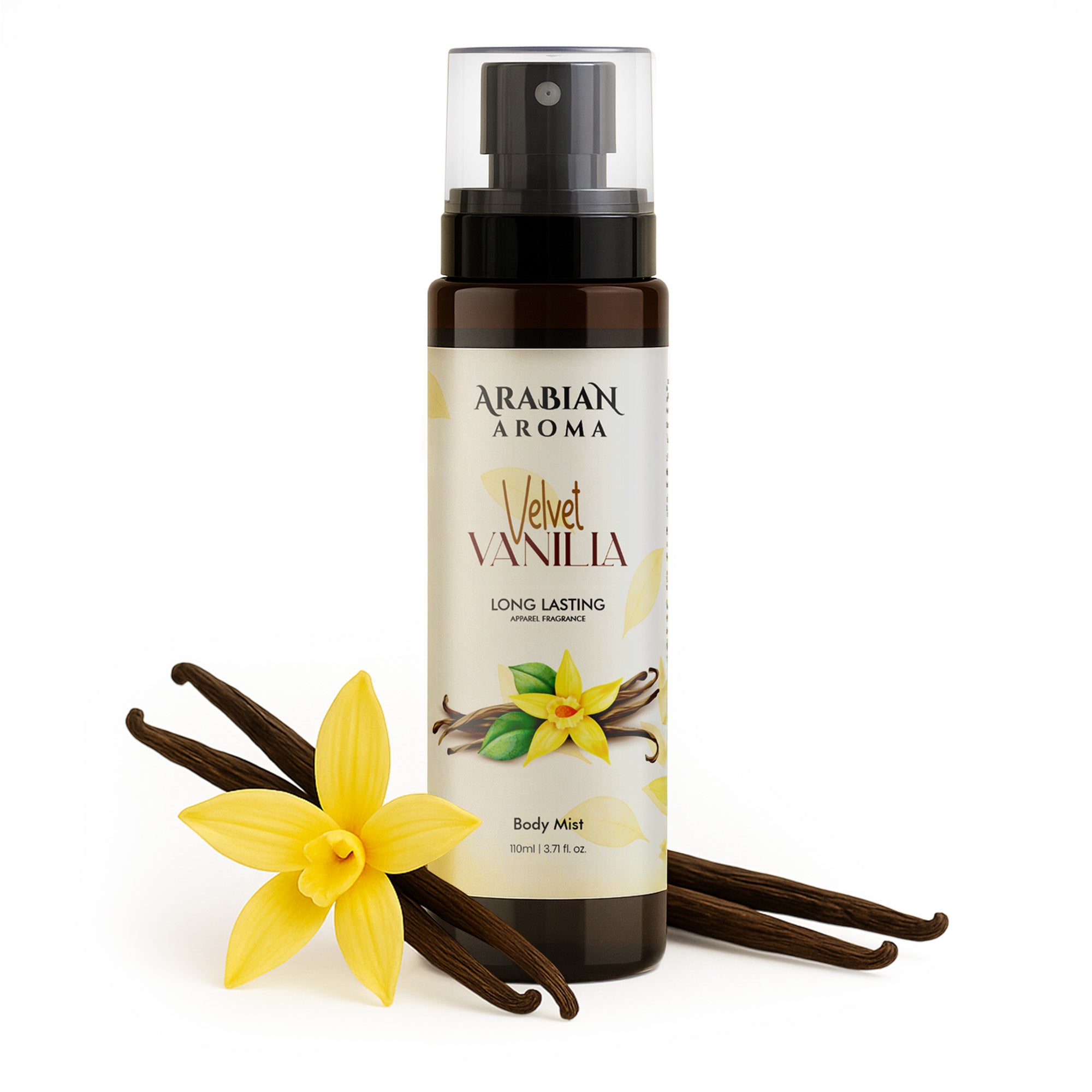 Velvet Vanilla Body Mist For Women | Long Lasting Body Mist | Arabian Aroma